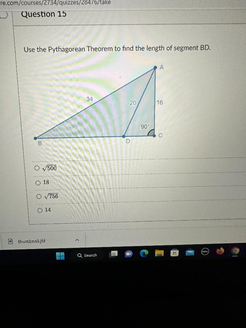 Solved Use the Pythagorean Theorem to find the length of | Chegg.com