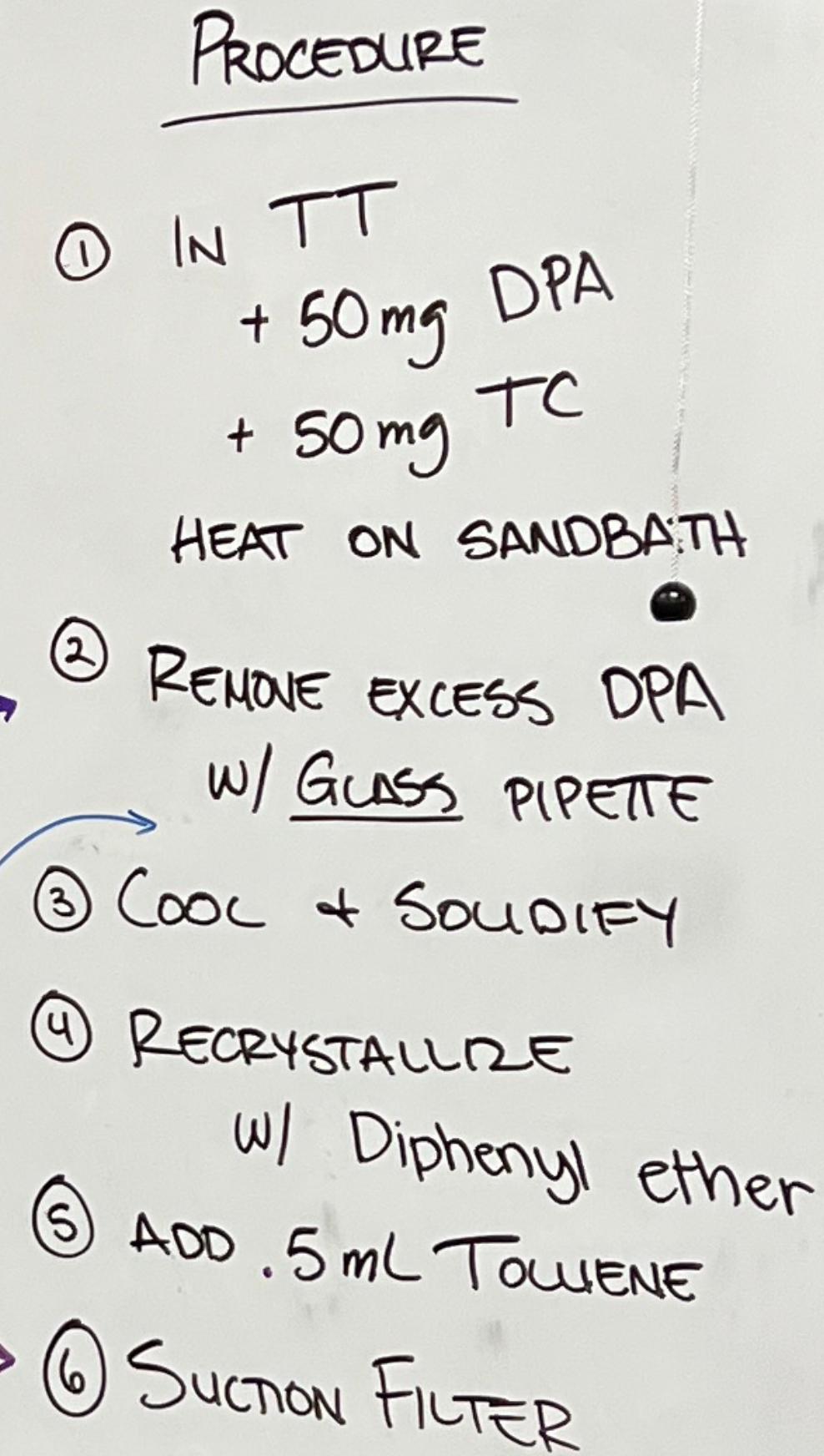 Solved Below is the procedure for synthesizing | Chegg.com