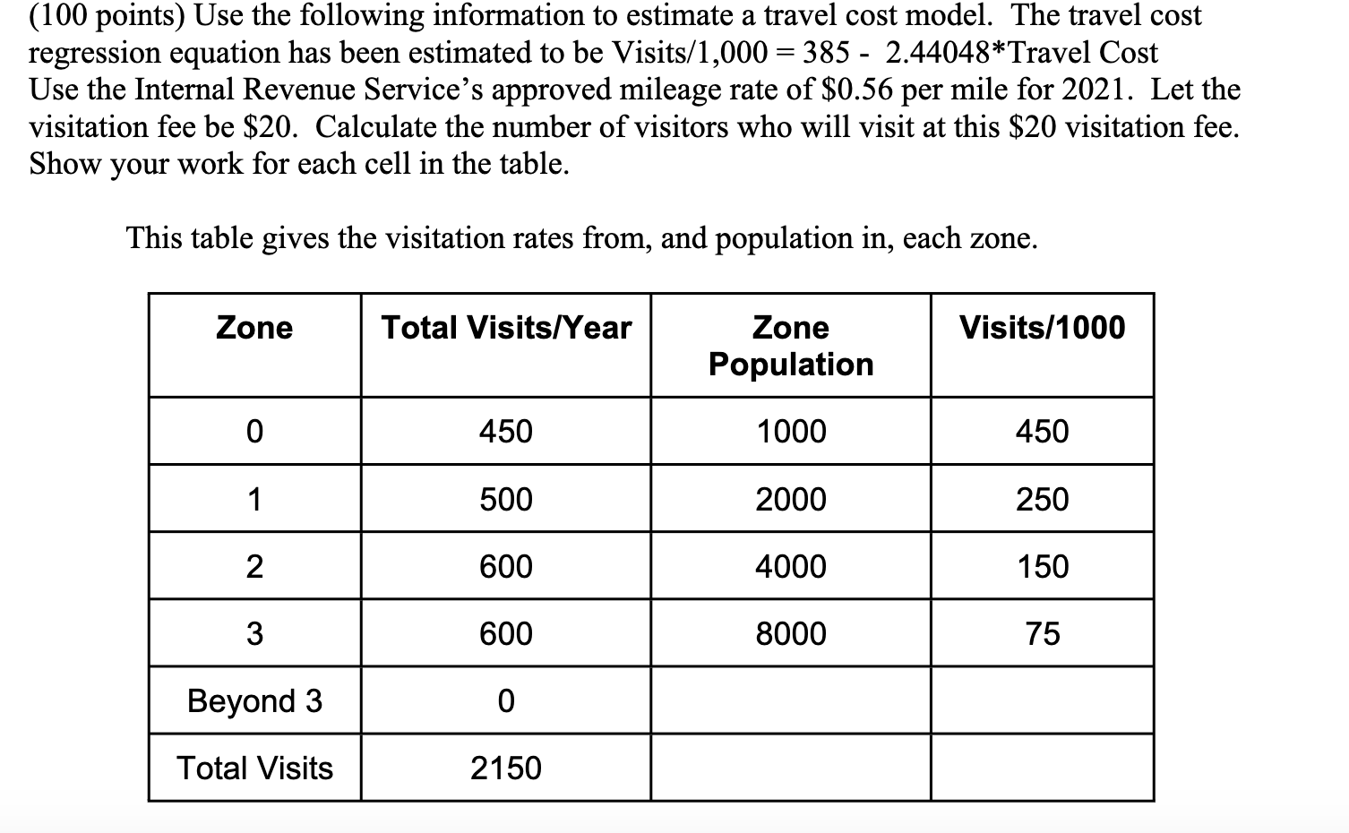 (100 points) Use the following information to | Chegg.com