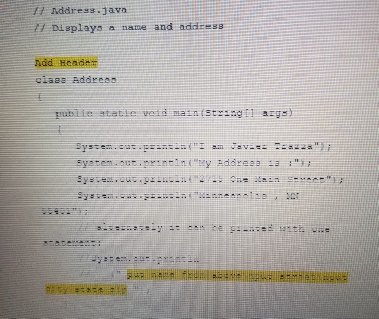 Solved Program 2 Retype the following code exactly as it is | Chegg.com