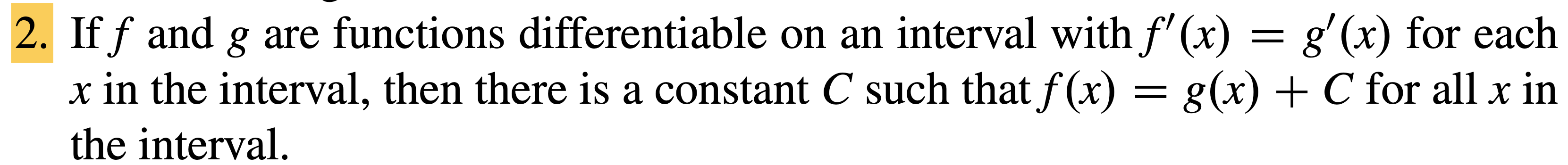 Solved 2. If f and g are functions differentiable on an | Chegg.com