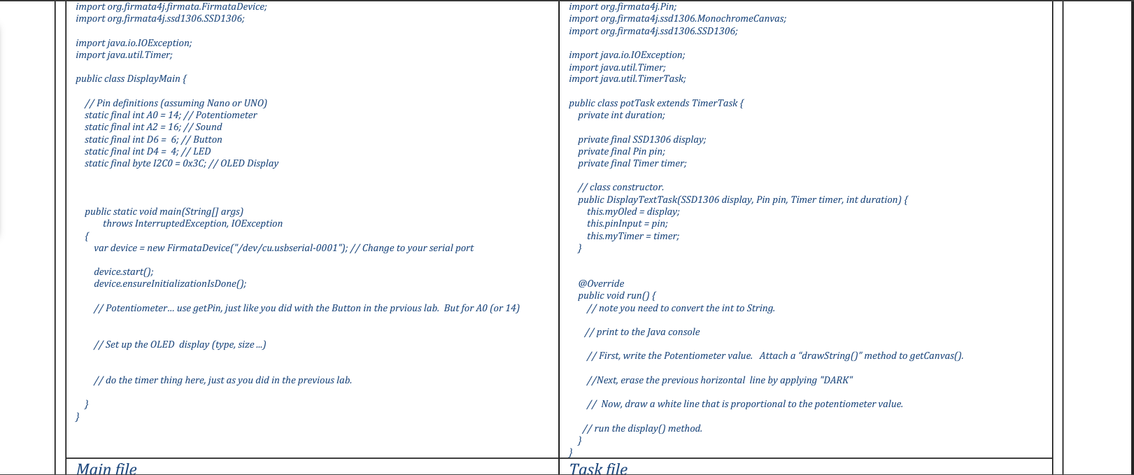 Solved Need help with writing the code (the blue parts at | Chegg.com