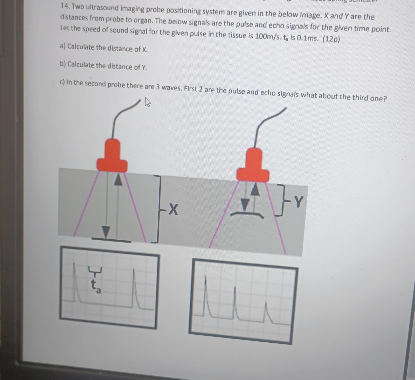 Solved 14. Two ultrasound imaging probe positioning system | Chegg.com