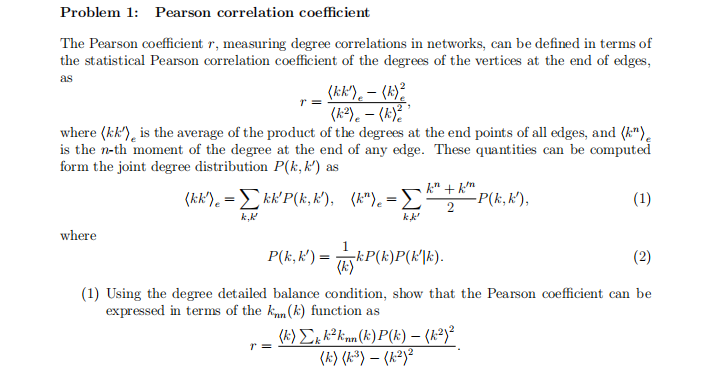 Solved Problem 1: Pearson correlation coefficient The | Chegg.com