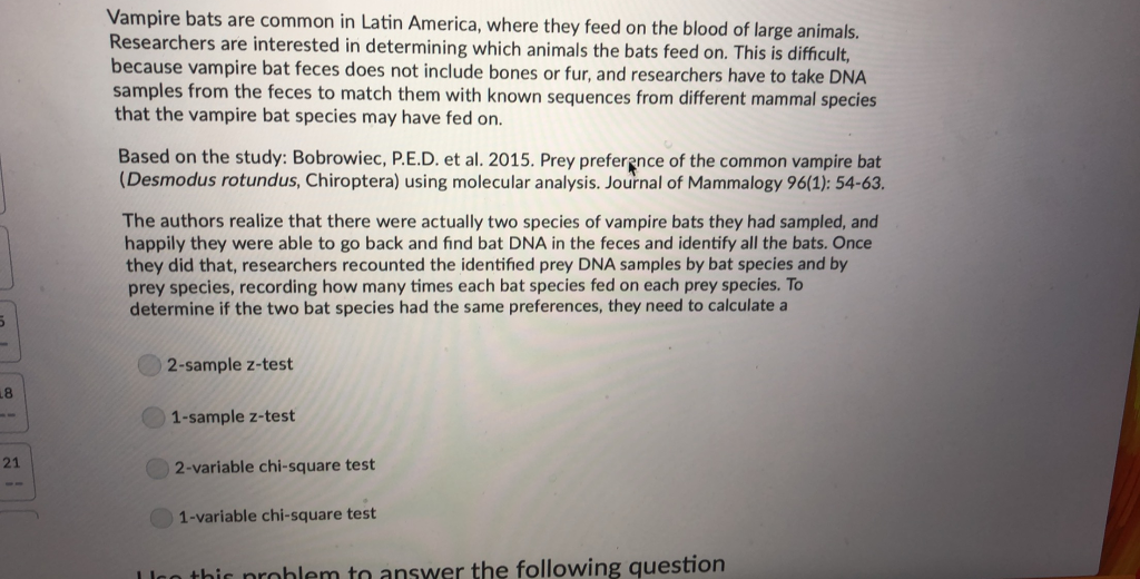 ampire bats are common in Latin America, where they | Chegg.com