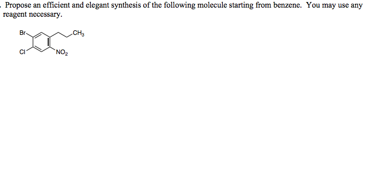 Solved Propose an efficient and elegant synthesis of the | Chegg.com