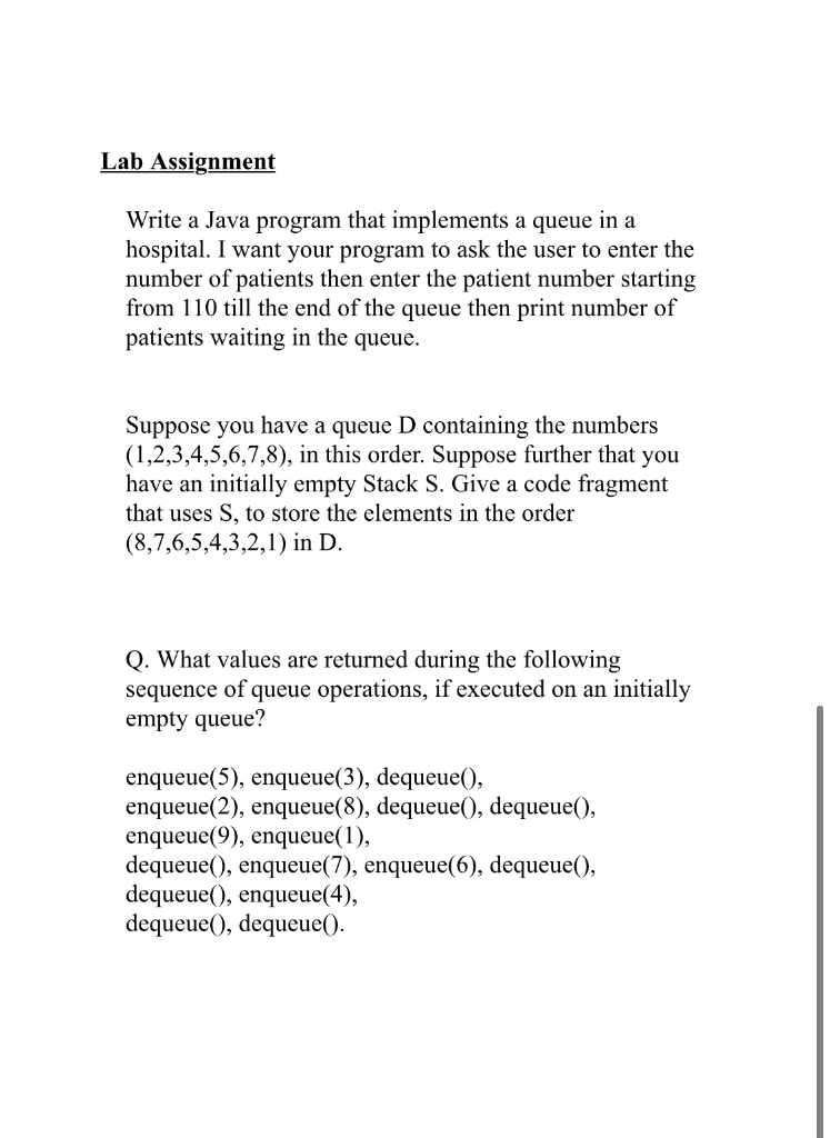 Laboratory Manual Data GEIT 2421 Structures 2 2184 | Chegg.com