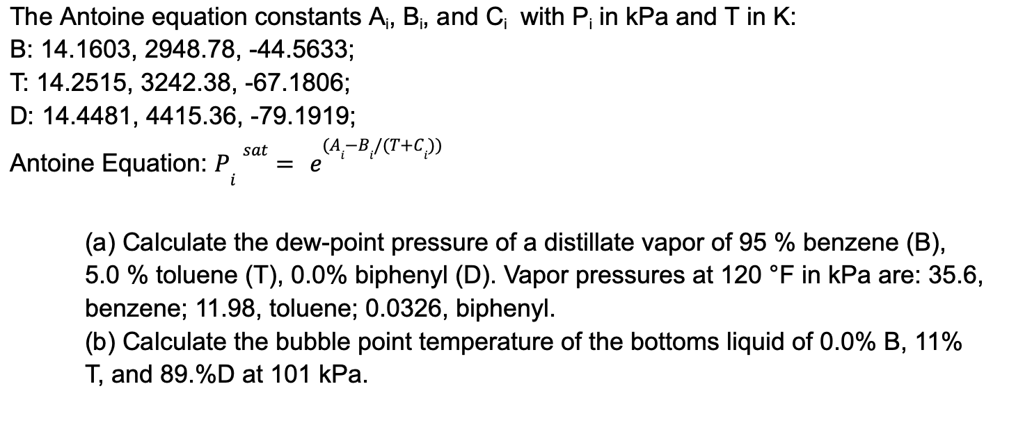 Solved (a) ﻿Calculate the dew-point pressure of ﻿a | Chegg.com