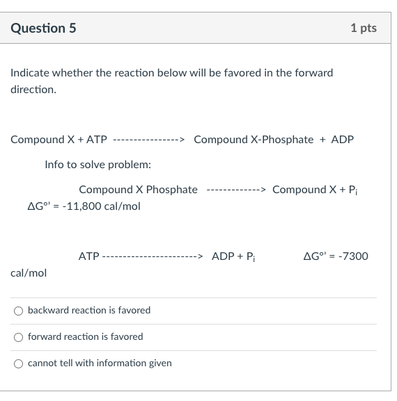 Solved All of the following are high-energy phosphate | Chegg.com