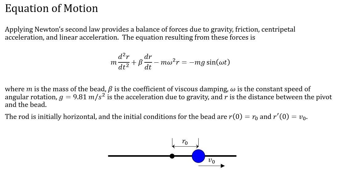 Solved Free Sliding Bead A bead is constrained to slide | Chegg.com