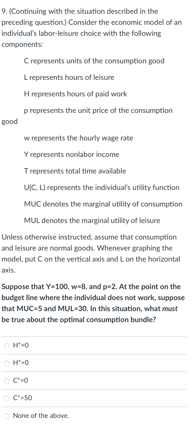 Solved (Continuing with the situation described in | Chegg.com