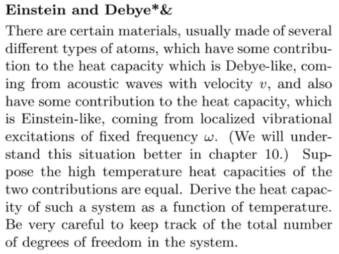 Solved Einstein and Debye*& There are certain materials, | Chegg.com