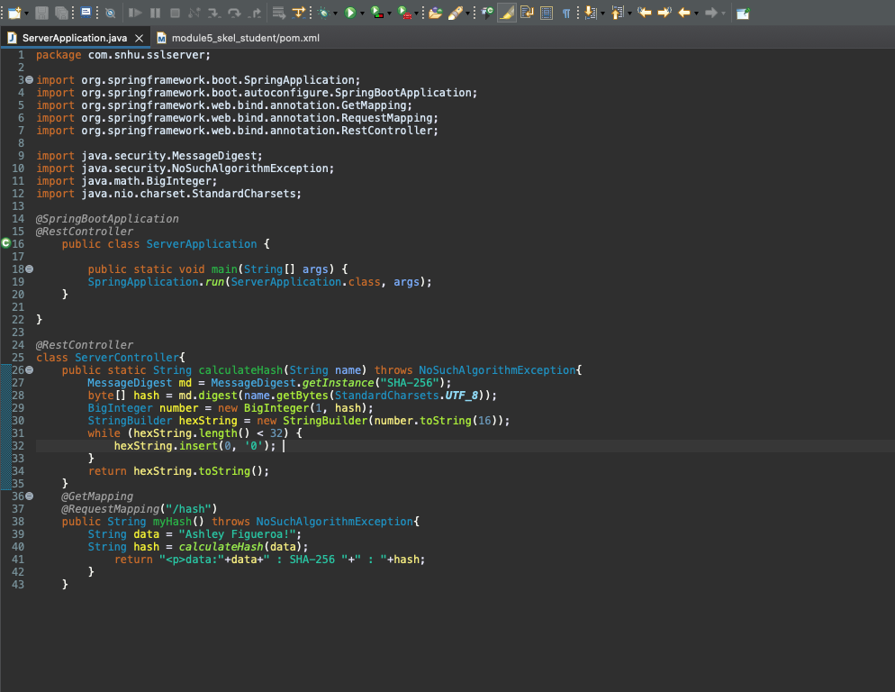 I got my code to build successfully when I ran it as | Chegg.com