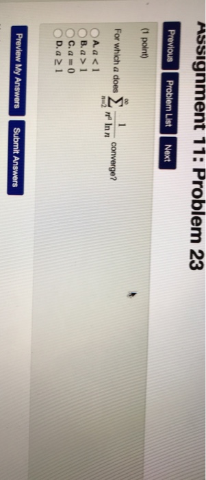 Solved Assignment 11: Problem 23 Previous Problem List Next | Chegg.com