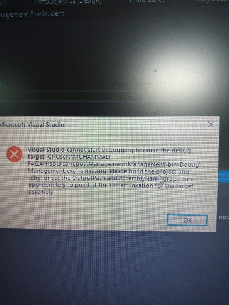 Solved Eimsubjectie nagement. Frm Student 1 Microsoft Visual | Chegg.com