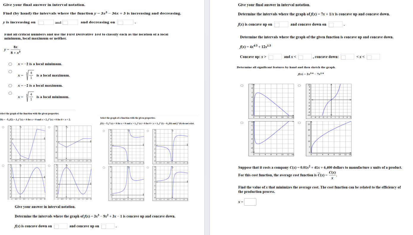 Solved Give your final answer in interval notation.Determine | Chegg.com