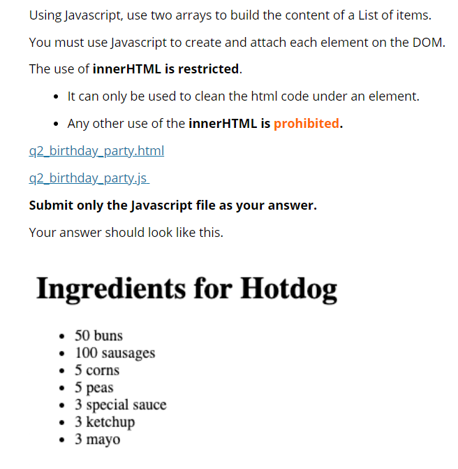 Solved Eile Edit View Help q1_birthday party (1).html - ... | Chegg.com