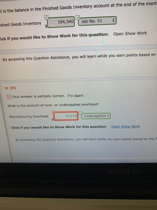 Solved oblem 20-01A a, c, d1, b, d2, e-h (Part Level | Chegg.com