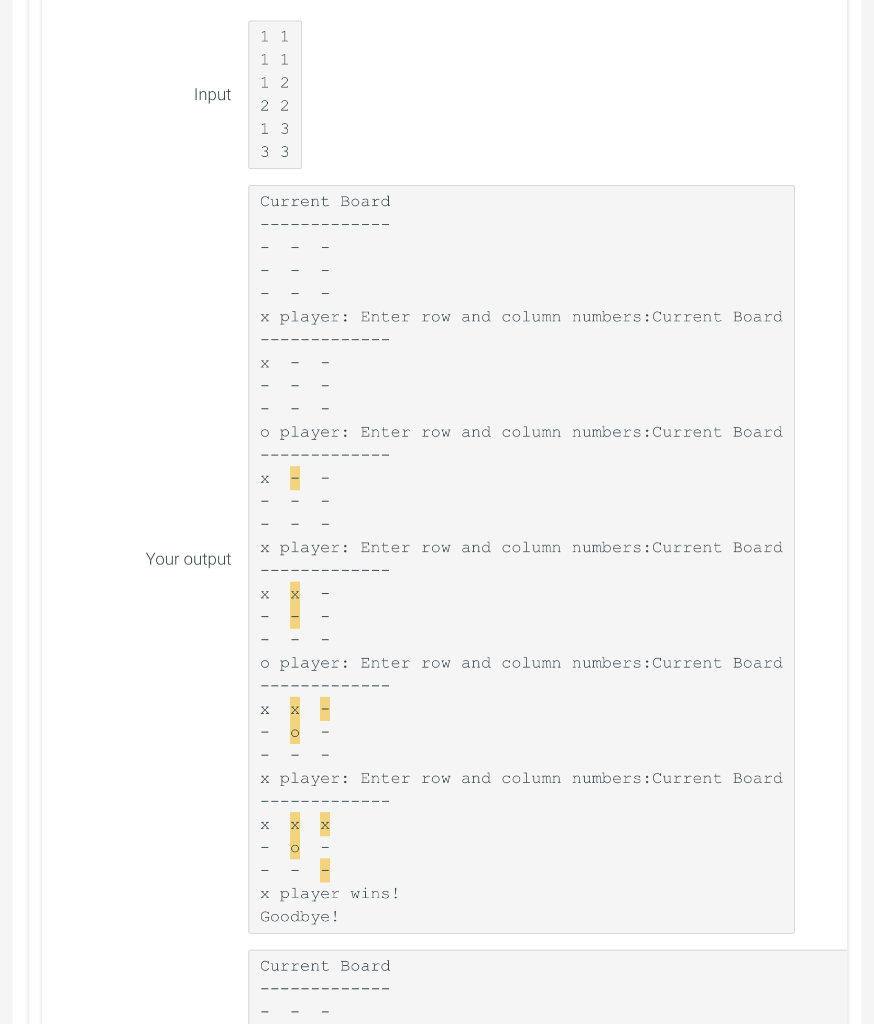 Solved This project creates a simple Tic-Tac-Toe game. You | Chegg.com