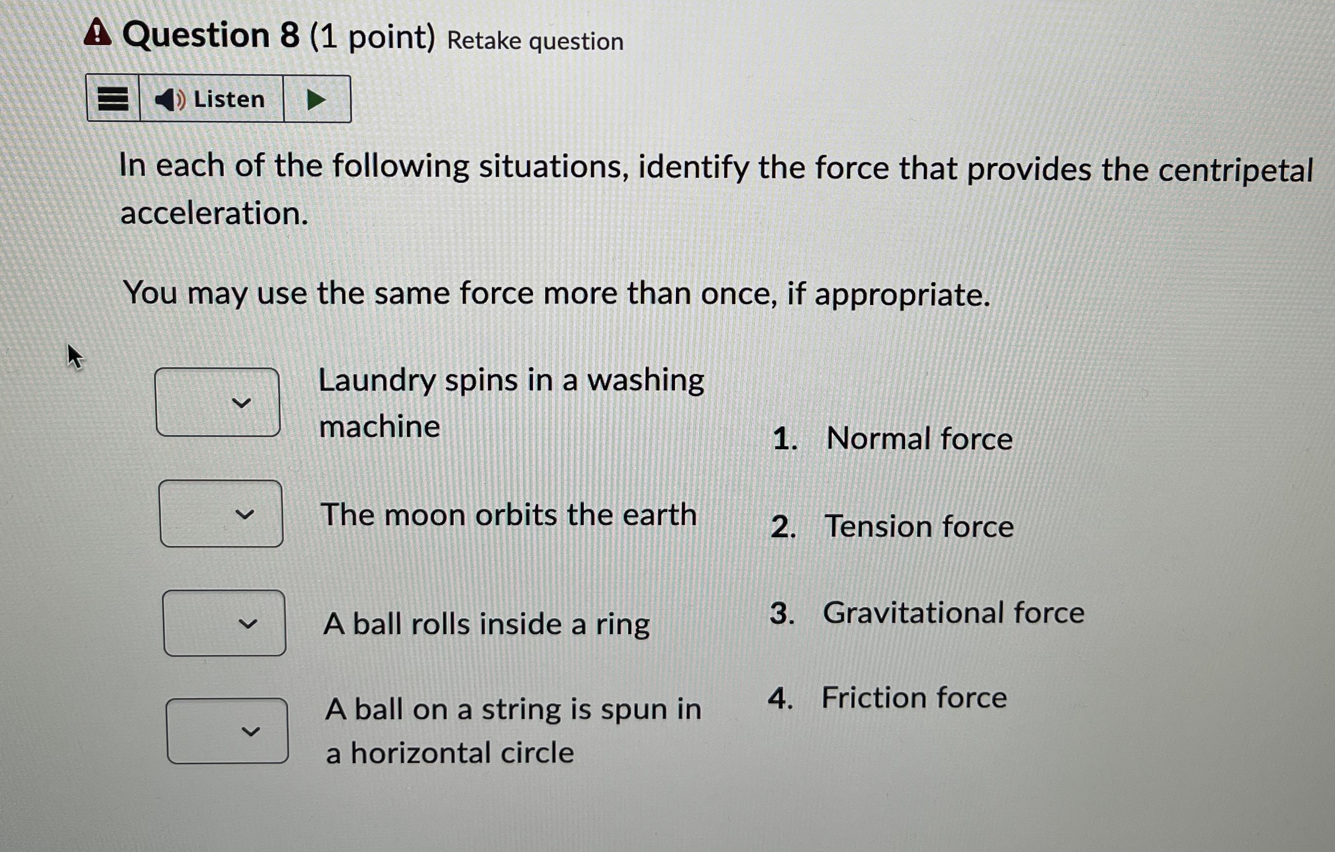 Solved In each of the following situations, identify the | Chegg.com
