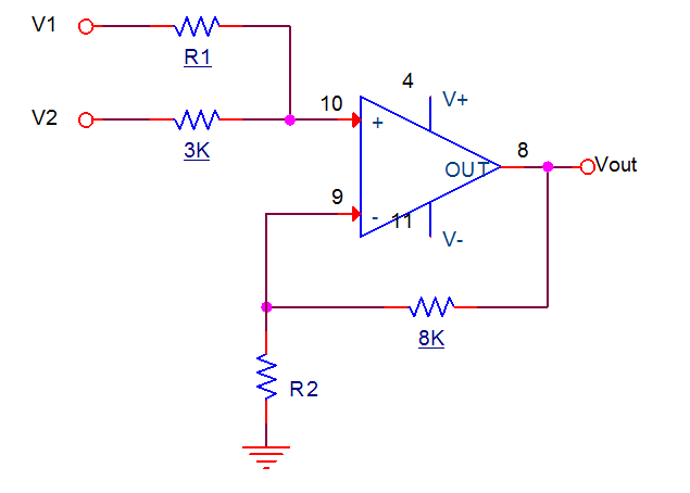 Solved Q) It shows the adder circuit. If the output voltage | Chegg.com