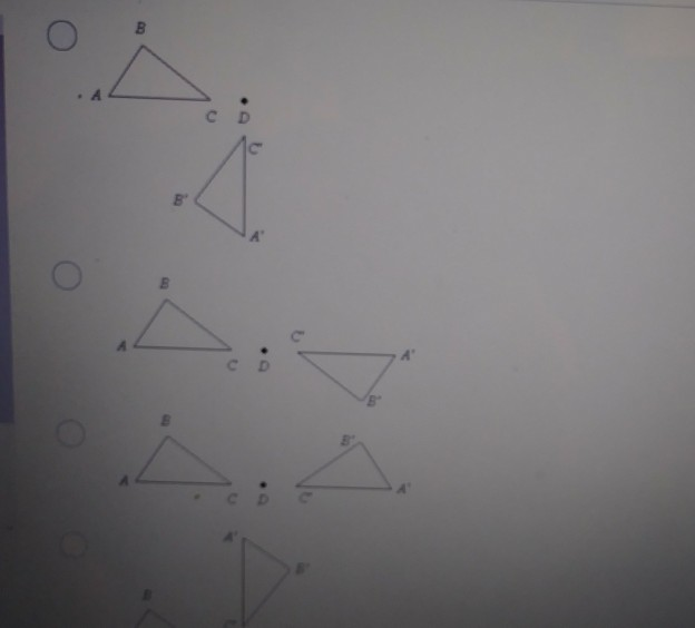 Solved Question 2 (5 points) Copy triangle ABC. Rotate the | Chegg.com