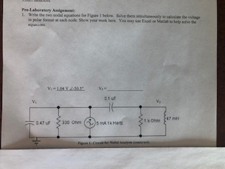 Solved Name EECT 211 Lab 5 Nodal and Mesh Analyses in AC | Chegg.com
