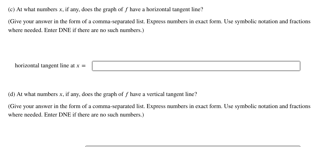 Solved numbers in exact form. Use symbolic notation and | Chegg.com