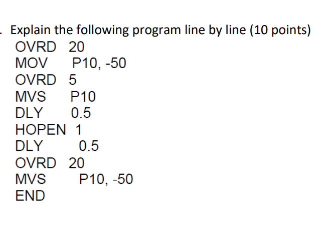 Explain the following program line by line (10 | Chegg.com