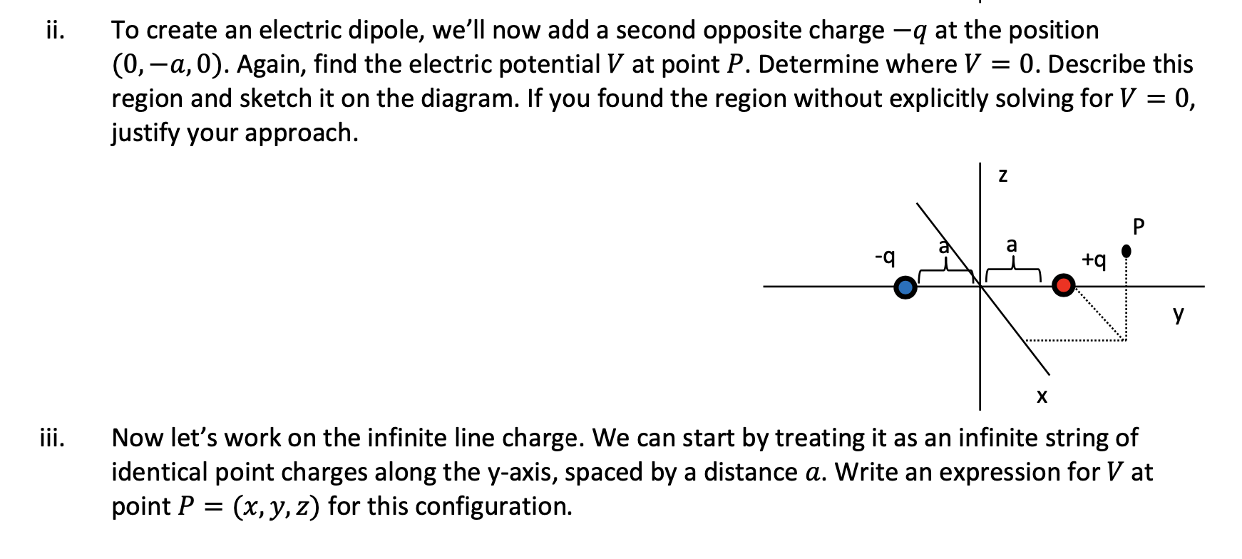 Solved Two simple charge configurations encountered a lot | Chegg.com