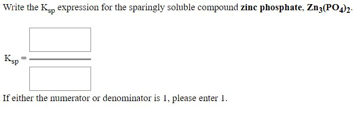 Solved Write the Ksp expression for the sparingly soluble | Chegg.com