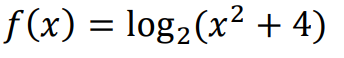 Solved Find the derivative of f(x)=log2(x2+4) | Chegg.com