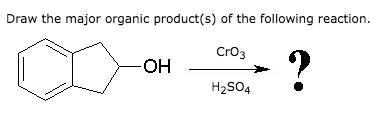 Solved Draw the major organic product(s) of the following | Chegg.com