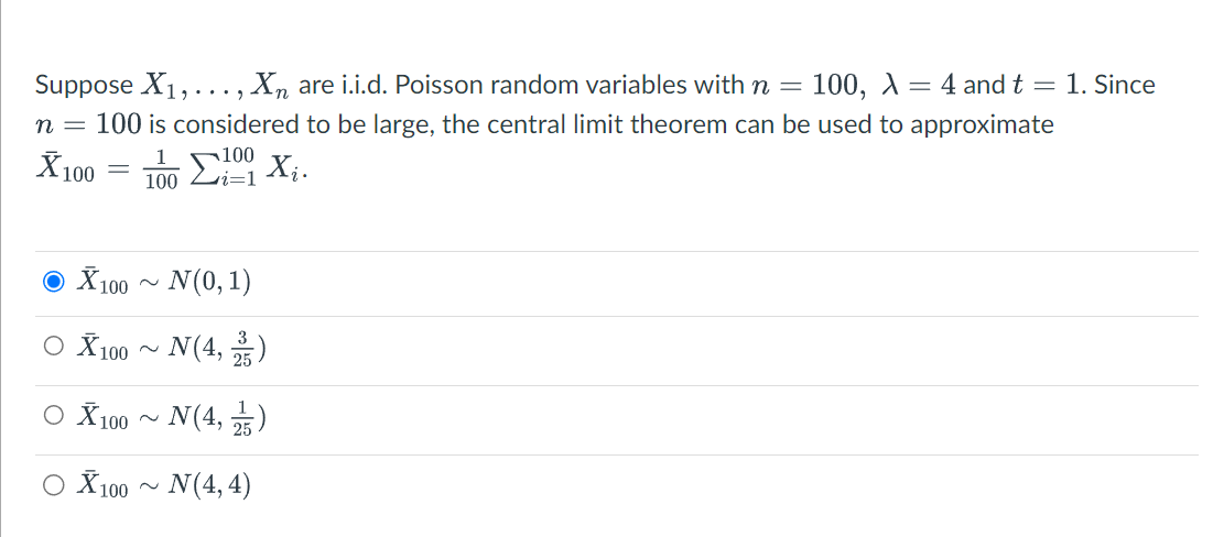 Solved Suppose X1,…,Xn are i.i.d. Poisson random variables | Chegg.com