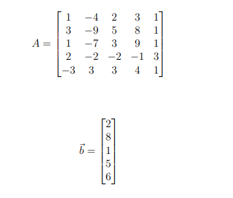 Solved Use LU-decomposition of the provided matrix and solve | Chegg.com