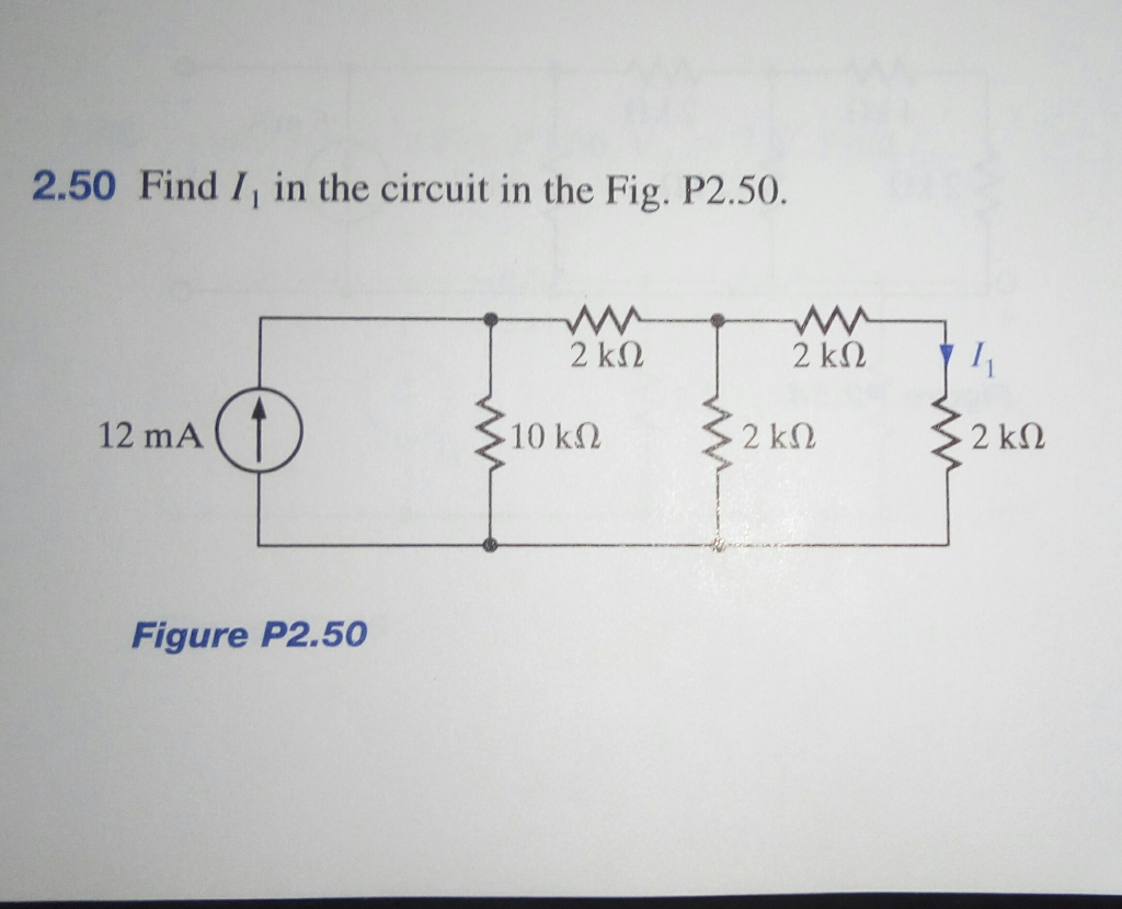 Solved 2.50 Find I, in the circuit in the Fig. P2.50. w - 2 | Chegg.com