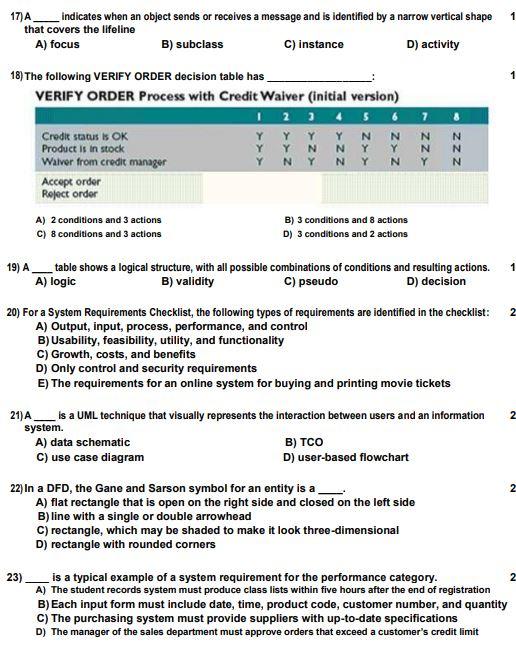 Solved a 4 6 17)A indicates when an object sends or receives | Chegg.com