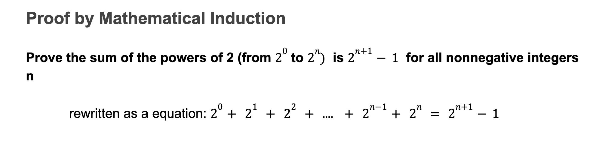 Solved Using these 5 steps: Basic step, Inductive step, | Chegg.com
