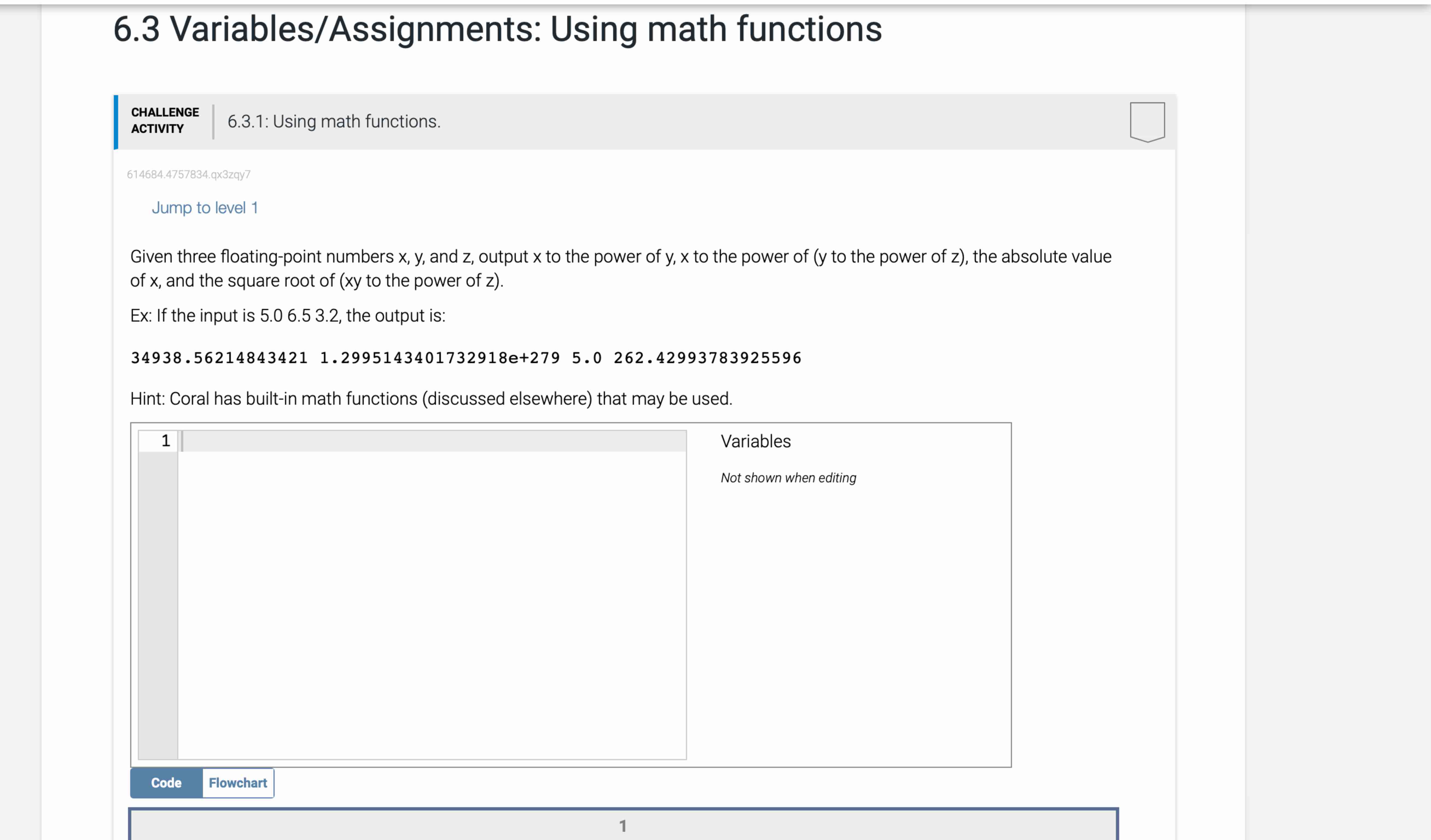 Solved Solve using coral codeGiven three floating-point | Chegg.com