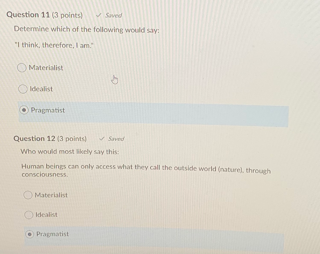 Solved Question 9 (3 points) Saved Examine the following | Chegg.com
