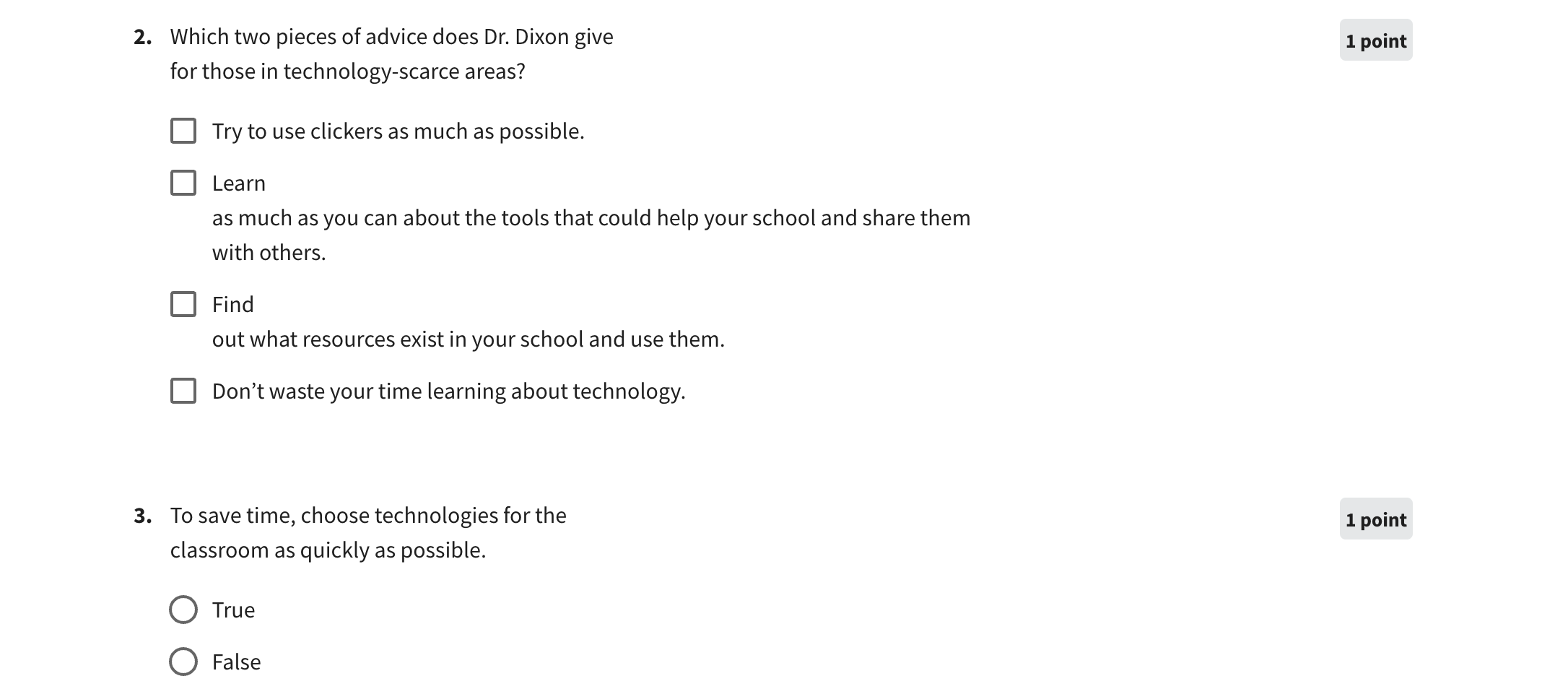 Solved 1. In this module, Dr. Dixon mentions several reasons | Chegg.com