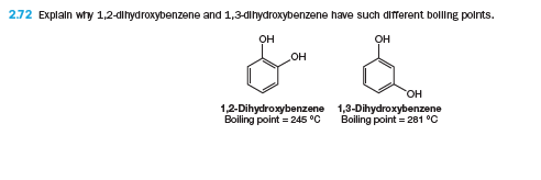 Solved 2.72 Explain why 1,2-dihydroxybenzene and | Chegg.com