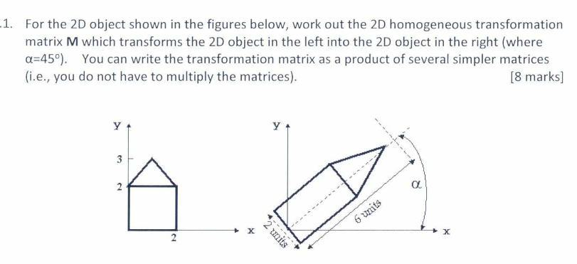 Solved For the 2D object shown in the figures below, work | Chegg.com