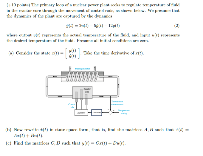 Solved The primary loop of a nuclear power plant seeks to | Chegg.com