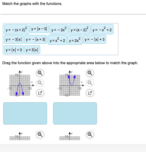 Solved Match the graphs with the functions. y=−(x+2)2 | Chegg.com