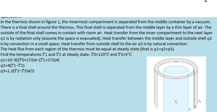 Solved In the thermos shown in figure 1 , the innermost | Chegg.com