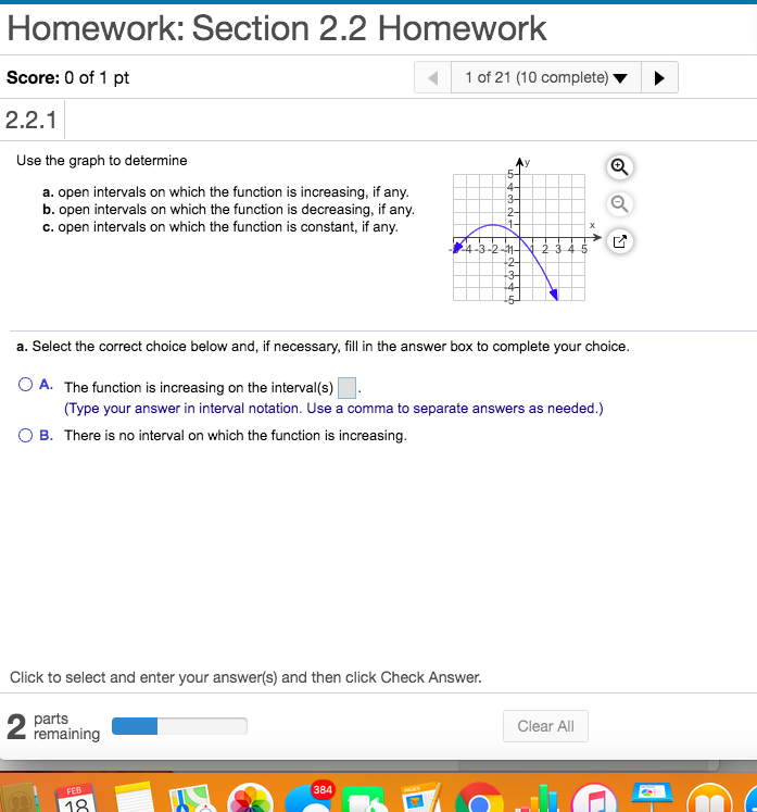 Solved Homework: Section 2.2 Homework Score: 0 of 1 pt 1 of | Chegg.com Solved Homework: Section 2.2 Homework Score: 0 of 1 pt 1 of | Chegg.com