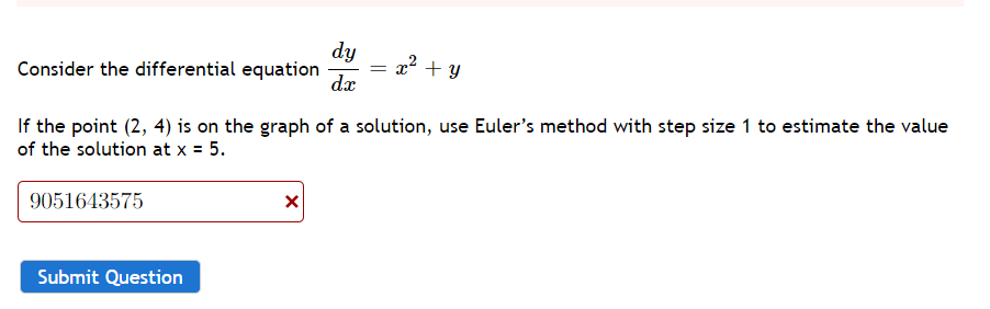 Solved Consider the differential equation dy dx x2 + y = If | Chegg.com