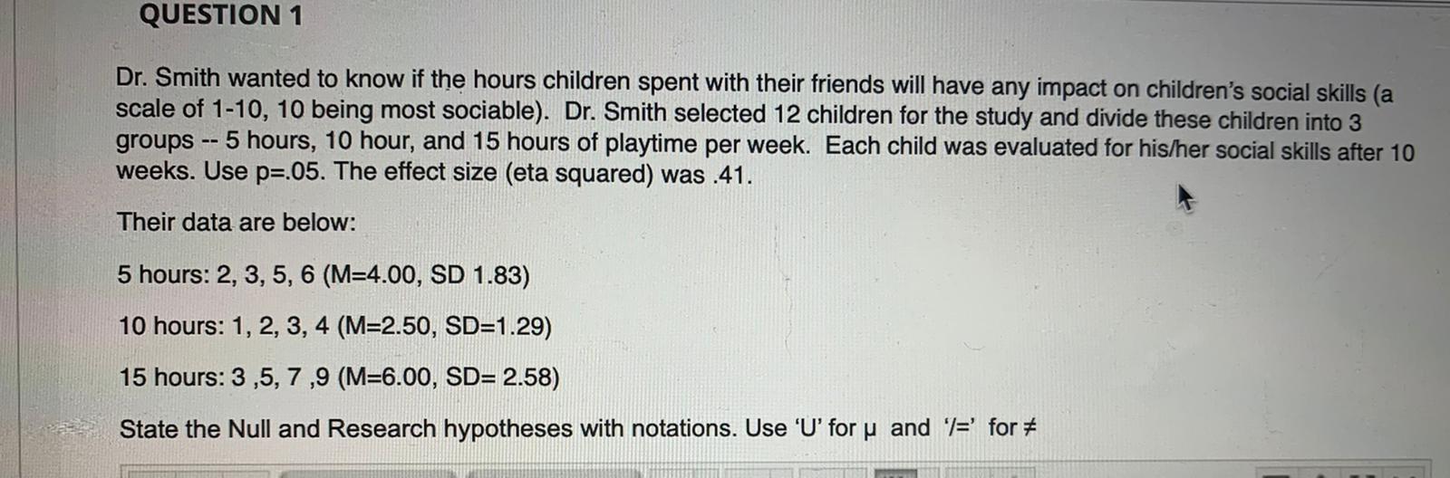 Solved QUESTION 4 Report the following: SSb: SSw: SSt: MSb: | Chegg.com