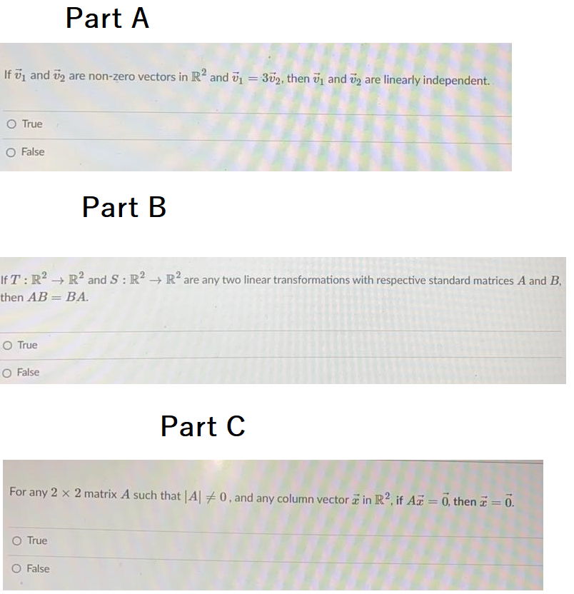 Solved Part A If ū and 72 are non-zero vectors in R2 and 7 = | Chegg.com